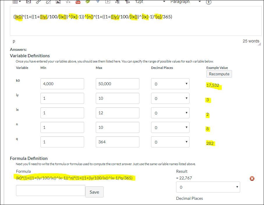 Solved Error Formula Quiz Question Instructure Community 208284