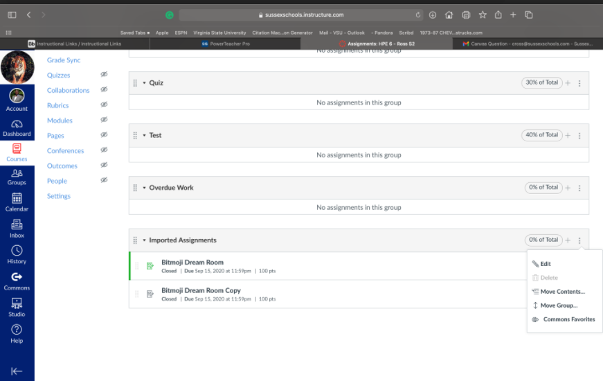 Solved Archived The Option To Delete An Assignment Is G Instructure Community 443657