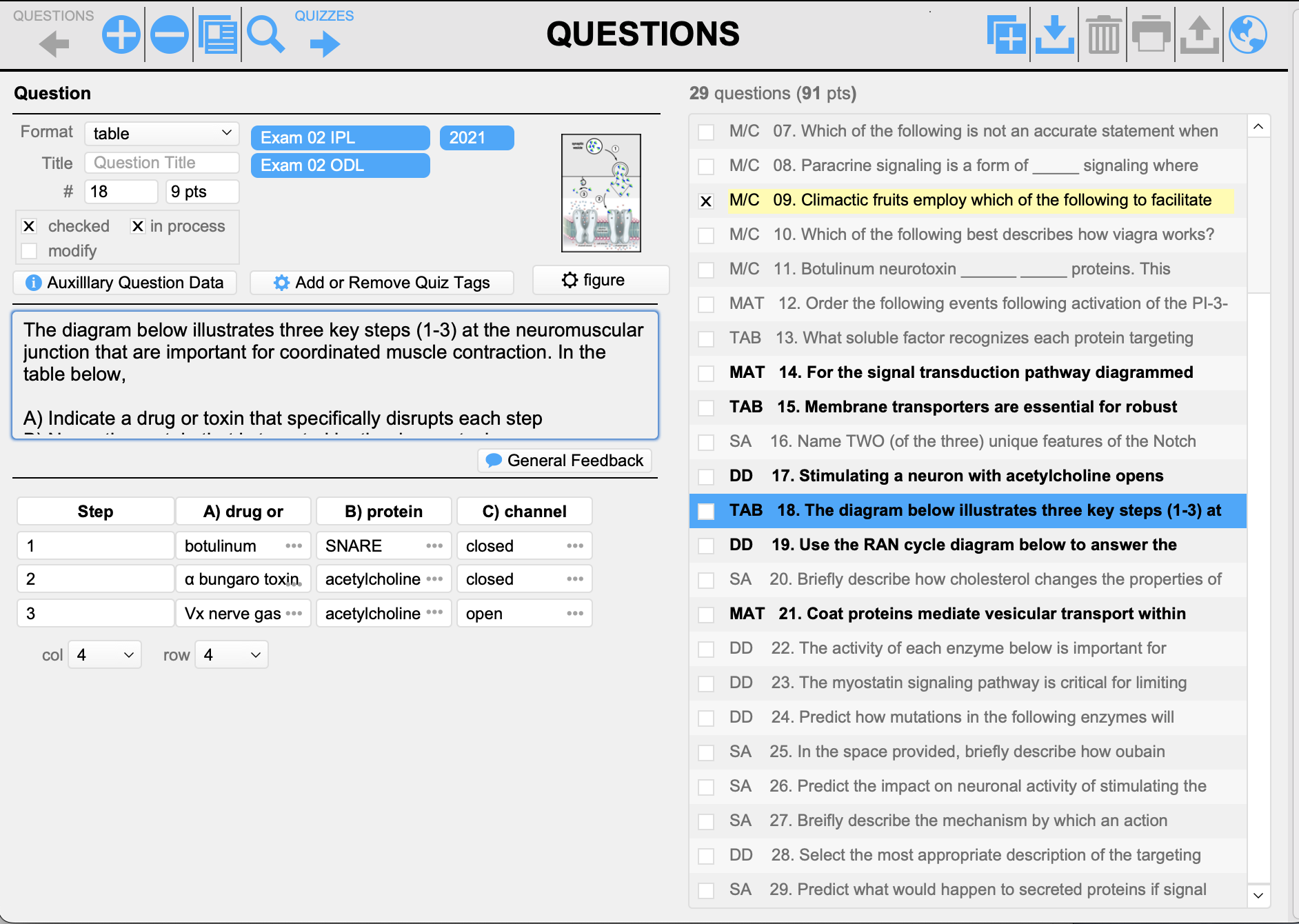 Offline Question Quiz Database Management For Canv Instructure