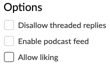 Disallow Threaded Replies option in Discussions - Instructure Community - 612073